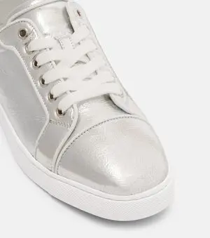 CHRISTIAN LOUBOUTIN Louise Orlato Metallic Leather Sneakers
