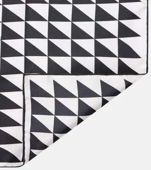 Prada Printed Silk Twill Scarf