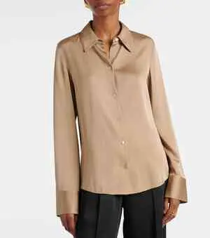 Vince Silk-blend Satin Shirt