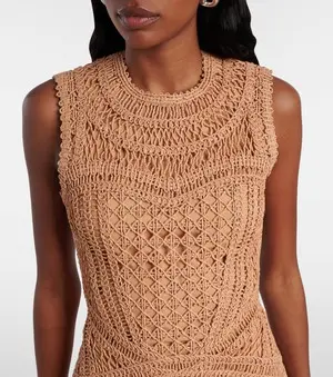 Simkhai Coen Raffia-blend Mini Dress - Beige