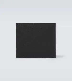 Prada Logo Saffiano Leather Wallet