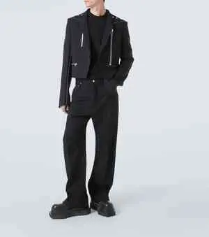 Rick Owens Geth Straight Jeans - Black