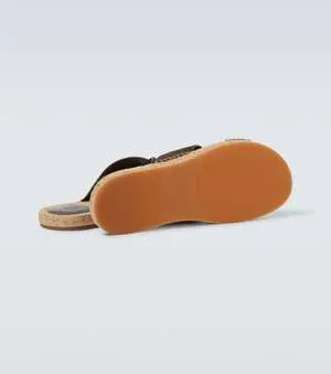 Zegna Suede Espadrille Sandals