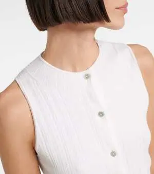 Vince Ribbed Cotton Top