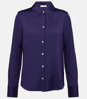 Vince Silk-blend Satin Shirt