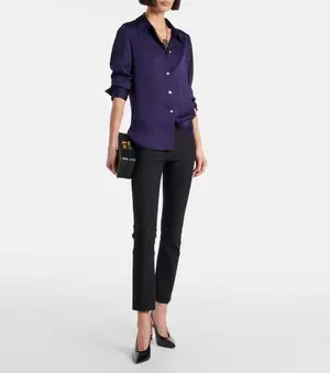 Vince Silk-blend Satin Shirt
