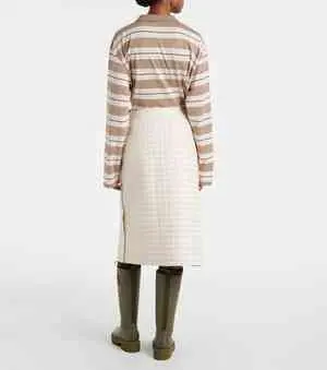Moncler Quilted Midi Skirt