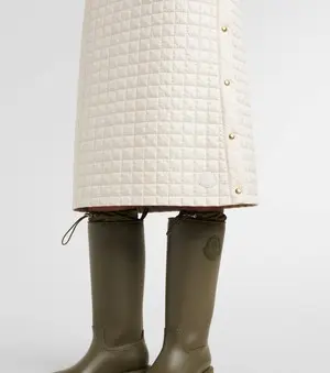 Moncler Quilted Midi Skirt