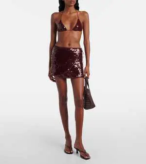 Oseree Marylin Sequined Miniskirt