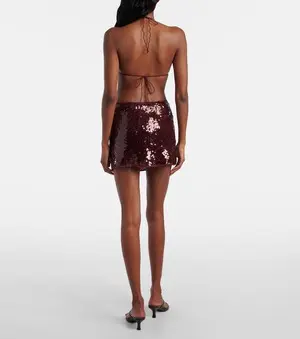 Oseree Marylin Sequined Miniskirt