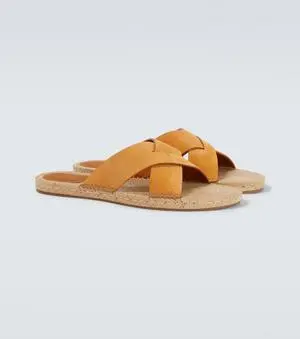 Zegna Suede Espadrille Sandals