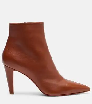CHRISTIAN LOUBOUTIN Vibella 85 Leather Ankle Boots