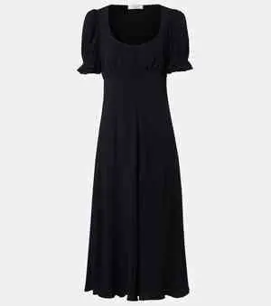 Chloé Gathered Midi Dress