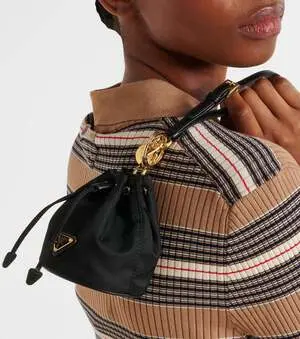Prada Re-nylon Bag Charm - Black