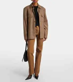 Saint Laurent Clyde Cotton Corduroy Straight Pants