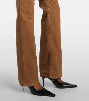 Saint Laurent Clyde Cotton Corduroy Straight Pants