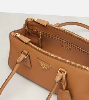 Prada Galleria Medium Leather Tote Bag - Brown