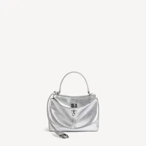Balenciaga Rodeo Handbag Mini Silver