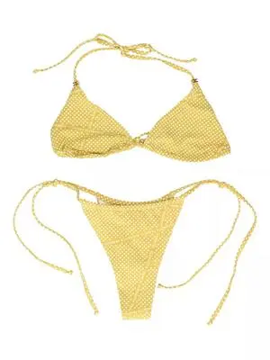 Elisabetta Franchi Polka-dot Bikini - Yellow