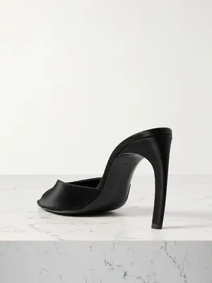 Victoria Beckham Harlow 100 Satin Mules - Black