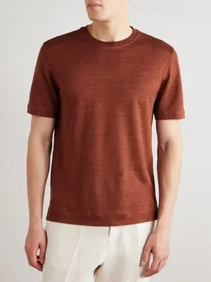 Zegna Oasi Linen T-shirt - Orange