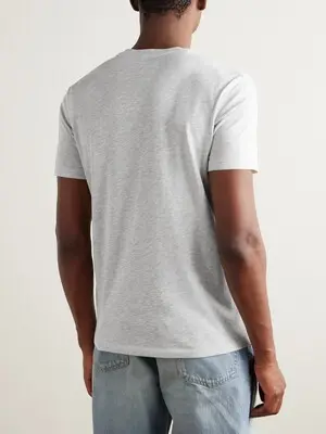 TOM FORD Cotton-blend Jersey T-shirt - Gray