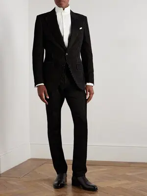TOM FORD Cotton-blend Velvet Tuxedo Jacket