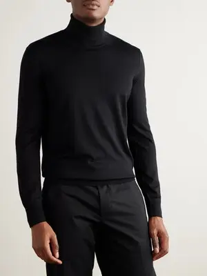 TOM FORD Slim-fit Cashmere And Silk-blend Rollneck Sweater