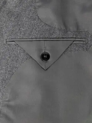 TOM FORD Dyllan Double-breasted Wool-flannel Suit Jacket - Gray