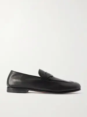 TOM FORD Gigi Full-grain Leather Loafers - Black