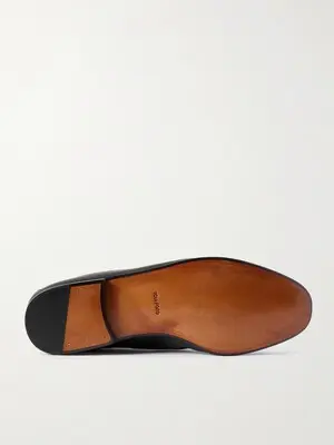 TOM FORD Gigi Full-grain Leather Loafers - Black