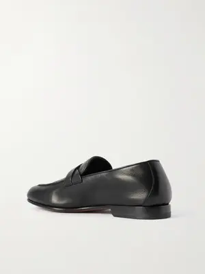 TOM FORD Gigi Full-grain Leather Loafers - Black
