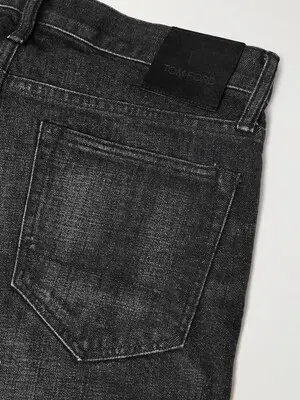 TOM FORD Slim-fit Selvedge Denim Jeans - Black