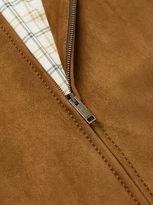 Valentino Garavani Suede Harrington Jacket - Brown