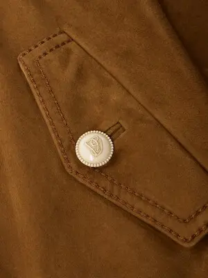 Valentino Garavani Suede Harrington Jacket - Brown