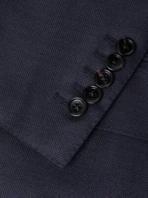 TOM FORD Dyllan Super 130s Grain De Poudre Wool Suit Jacket - Blue
