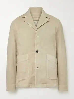 Officine Générale Elio Garment-dyed Cotton-moleskin Jacket