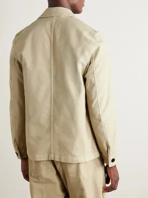 Officine Générale Elio Garment-dyed Cotton-moleskin Jacket