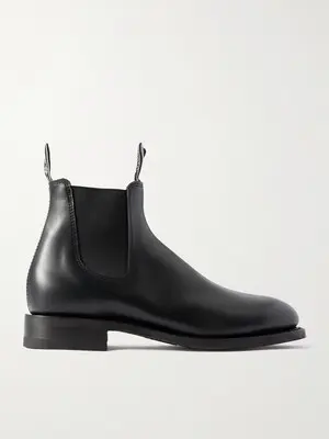R.M.WILLIAMS Comfort Turnout Leather Chelsea Boots - Black