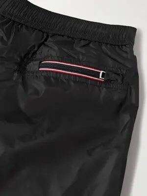 Moncler Straight-leg Mid-length Swim Shorts - Black