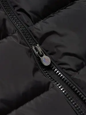 Moncler Maya Logo-appliquéd Quilted Shell Hooded Down Jacket - Black