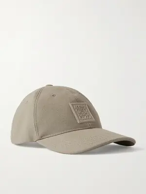Loewe Cotton-canvas Baseball Cap - Neutrals