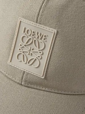 Loewe Cotton-canvas Baseball Cap - Neutrals