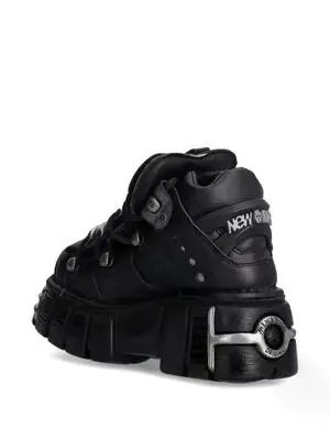 NEW ROCK Lace-up Chunky Boots