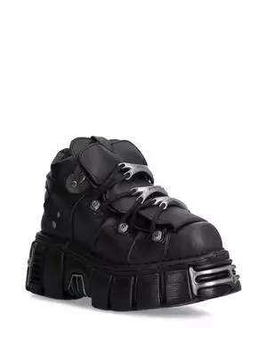 NEW ROCK Lace-up Chunky Boots