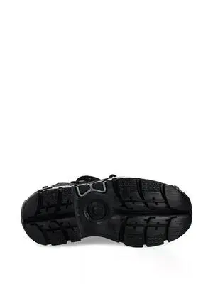 NEW ROCK Lace-up Stud-detailed Sneakers