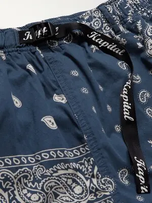 Kapital Straight-leg Bandana-print Cotton-twill Shorts