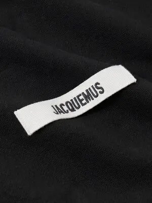 Jacquemus Logo-embroidered Cotton-jersey Zip-up Hoodie