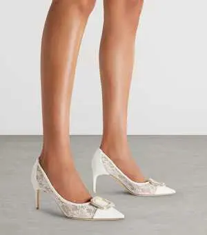 MALONE SOULIERS Lace Monroe Pumps 70