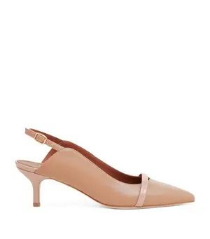MALONE SOULIERS Leather Slingback Pumps - Nude